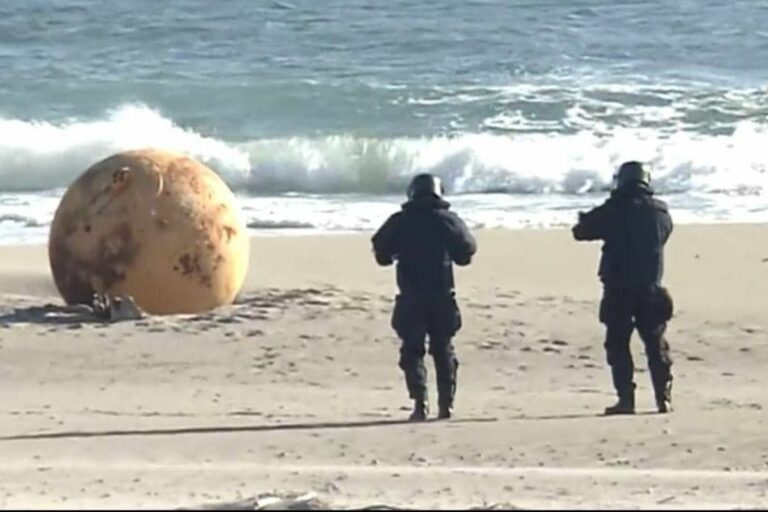 Japon : Découverte d'une boule métallique suspecte sur une plage