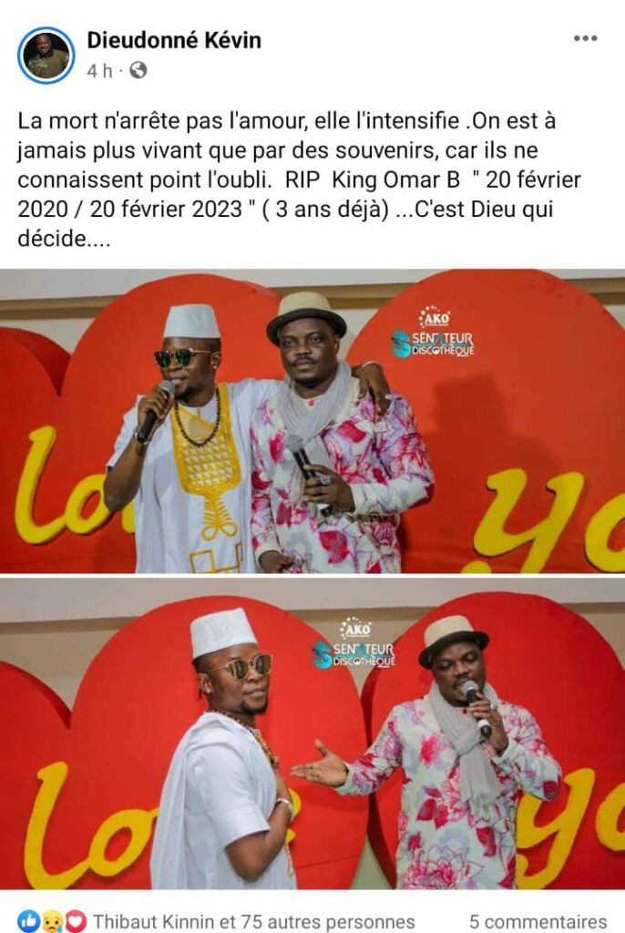 Omar B : les Togolais pleurent la triste disparition de l'artiste (photos) - YOP L-FRII