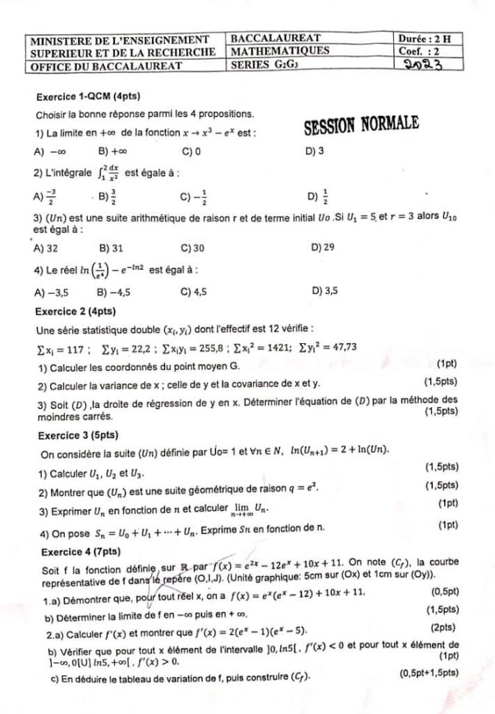 Togo / BAC 2023 : Des épreuves de mathématiques pas comme les autres (Photos) - YOP L-FRII