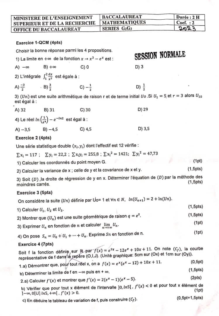 Togo / BAC 2023 : Des épreuves de mathématiques pas comme les autres (Photos) - YOP L-FRII