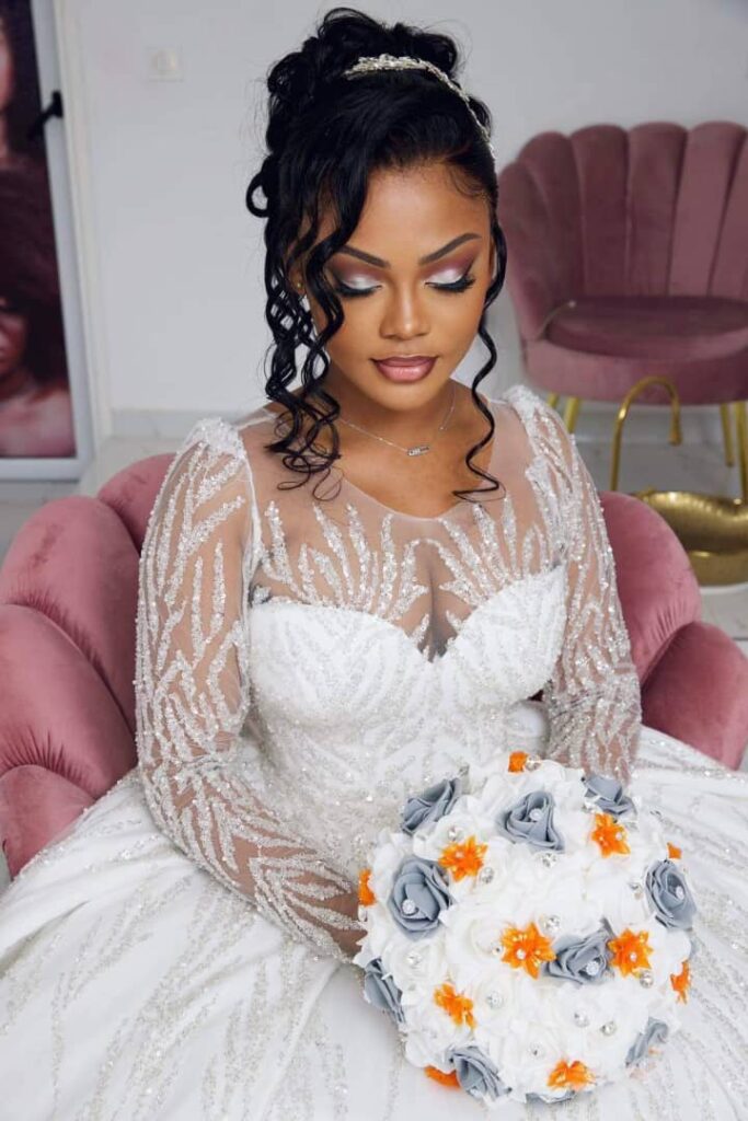 Marie Paule Adje dans une robe de mariée : la star enflamme la toile ...