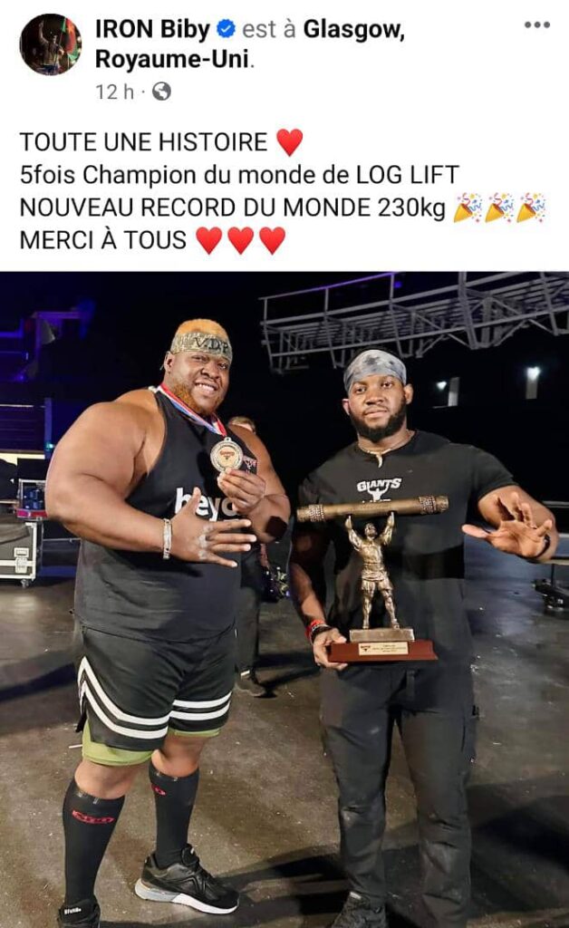 Iron Biby : Le bodybuilder burkinabè champion du monde avec un nouveau record - YOP L-FRII
