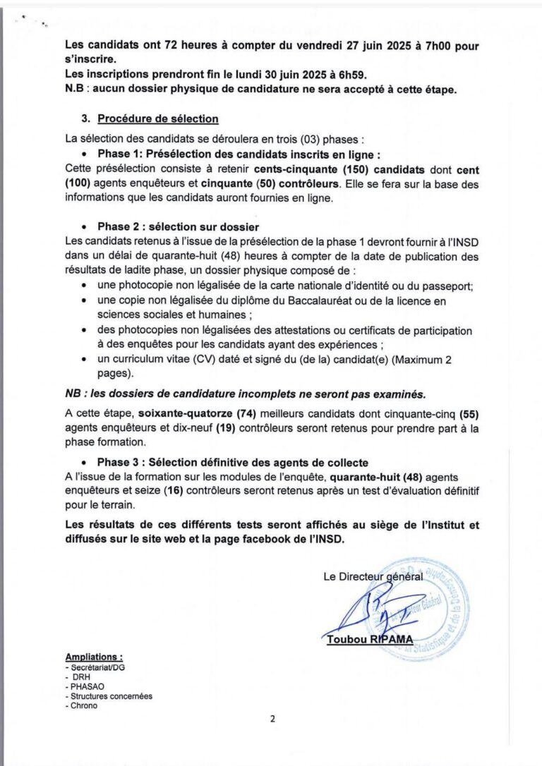 Burkina-Faso / Institut national de la statistique et de la démographie ...